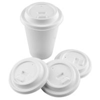 China Biodegradable Compostable Eco Sugarcane Bagasse Material Cover Disposable Coffee Cup Lids for sale