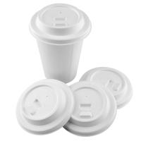 China Biodegradable 80mm 90mm Sugarcane Cup Lids For Hot Tea for sale