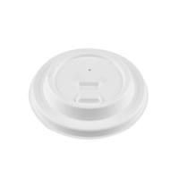 China Biodegradable 80mm 90mm Sugarcane Cup Lids For Hot Tea for sale