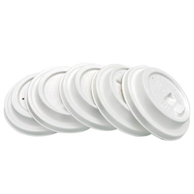 China 100% Recyclable Sugarcane Bagasse Screw On Lids For 8oz 12oz 16oz Cups for sale