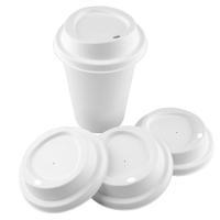 China 80mm 90mm Biodegradable Sugarcane Reusable Coffee Cup Lids For Travel for sale