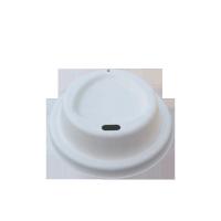China 80mm Molded Disposable Sugarcane Bagasse Cup Lids for sale