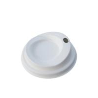 China 80mm Molded Disposable Sugarcane Bagasse Cup Lids for sale