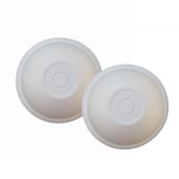 China 8oz 12oz Compostable Sugarcane Bagass Coffee Cups With Lids for sale