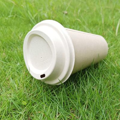 China Refrigerator Safe Biodegradable 80mm 90mm Bagasse Coffee Cups And Lids for sale