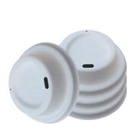 China Compostable Sugarcane Bagasse Pulp Disposable Coffee Cup Lids for sale