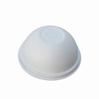 China 80 90mm Biodegradable Bagasse Cup Lids For Hot Cold Drinking for sale