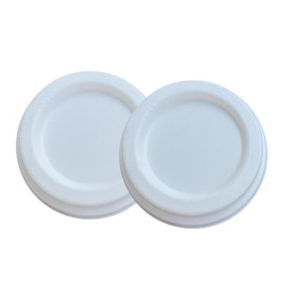 China Biodegradable Sugarcane Cup Lid For 8oz Coffee Cup for sale