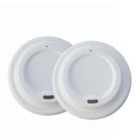 China Compostable 80mm 90mm Disposable Molded Bagasse Cup Lids for sale