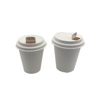 China Sugarcane Bagasse 90mm Compostable Disposable Cup Lids for sale