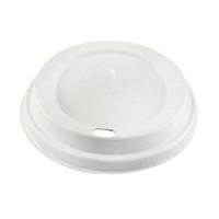 China Biodegradable 80mm 90mm Sugarcane Bagasse Cups And Lids for sale