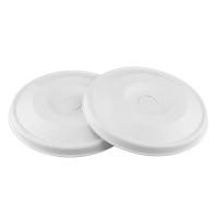 China 80mm 90mm Biodegradable Bagasse Coffee Cups 8oz 12oz 16oz With Lids for sale
