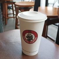 China 80mm 90mm Biodegradable Bagasse Coffee Cups 8oz 12oz 16oz With Lids for sale