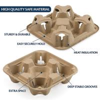 China 2 4 trays Disposable No Spill Paper Cup Holder Tray for sale