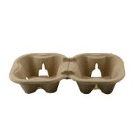 China 2 4 trays Disposable No Spill Paper Cup Holder Tray for sale