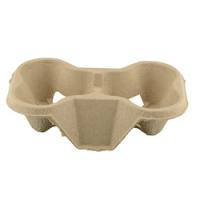 China Stackable No Spill 2 4 Paper Cup Holder Tray For Coffee Bar for sale