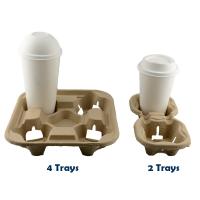 China Biodegradable Disposable 8 - 32oz Cardboard Cup Holders for sale
