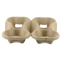 China Biodegradable Disposable 8 - 32oz Cardboard Cup Holders for sale