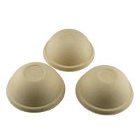 China Disposable 80mm Dome Take Away Sugarcane Pulp 100% Biodegradable Paper Cup Lids 90mm Natur For Tea C for sale