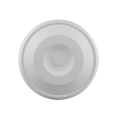 China 100% Biodegradable，Natural Sugarcane Pulp, 90mm Paper Cup Lids For Coffee Shop for sale