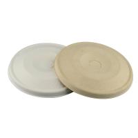 China 100% Biodegradable，Natural Sugarcane Pulp, 90mm Paper Cup Lids For Coffee Shop for sale