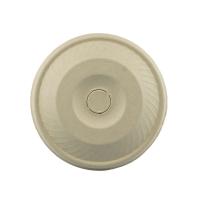 China 100% Biodegradable，Natural Sugarcane Pulp, 90mm Paper Cup Lids For Coffee Shop for sale
