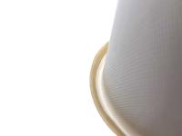 China Disposable Sugarcane Cup Lids, White Or Natural, For 8oz 12oz Soft Drink Coffee for sale