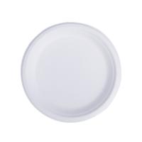 China 9 Inches White 100% Compostable Biodegradable Food Plate, For Food And Vegetables for sale