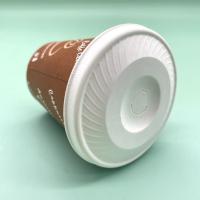 China 90mm Cold hot Flat Disposable Biodegradable Sugarcane Bagasse Cup Lids white or natural for sale