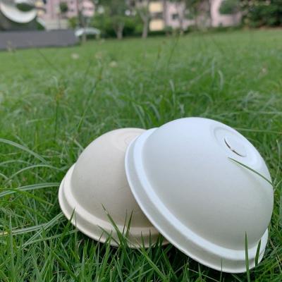 China Disposable  90mm Sugarcane Dome Lids For 16 Oz Cups for sale