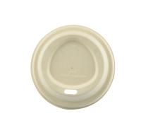 China Sugarcane Cup Cover Lids Disposable Hot Bubble Coffee Non Leak Cover Lids for sale
