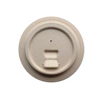 China Cup Lids, Cup Holder. White/Nature, Sugarcan Bagasse, Biodegradable and compostable for sale