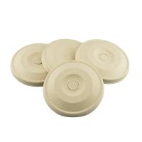 China BRC A Grade Plant Fiber-Based Biodegradable Plastic-Free Bagasse Pulp Lids for sale