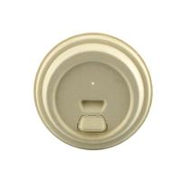 China 80mm Eco-friendly Cup Lids Sugarcane Bagasse Pulp 100% biodegradable for sale