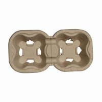 China Takeout Containers For 4 Cups 100% Compostable Biodegradable For Coffee Or Tea Cup for sale
