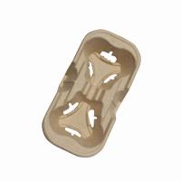 China Takeout Containers For 4 Cups 100% Compostable Biodegradable For Coffee Or Tea Cup for sale