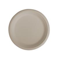 China 100% Compostable 9 Inches Natural, Biodegradable Food Plate For Food And Vegetables for sale