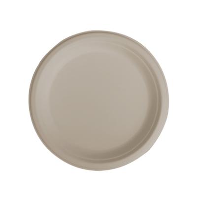 China 100% Compostable 9 Inches Natural, Biodegradable Food Plate For Food And Vegetables for sale