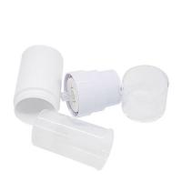 China Acrylic White Serum Matte PP Silver Airless Pump Bottle 30ml 50ml for sale