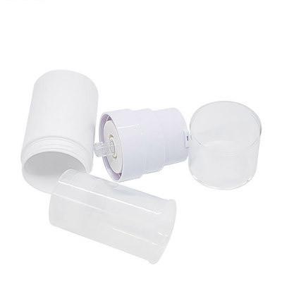 China Acrylic White Serum Matte PP Silver Airless Pump Bottle 30ml 50ml for sale
