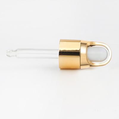 China Gold Pressing Straw Anodized Refined Oil Plastic Bottle Dropper 13 415 for sale