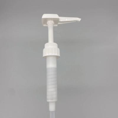 China PP PE 15ML Syrup Pump Dispenser Chocolate Milk Honey Sauce Pump for sale