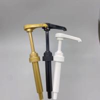 China 28 400 5ml Plastic Dispenser Pump Milk Honey Fruit Juice Pump Black White Golden for sale