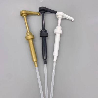 China UK10 28-400 PP/PE 8ML Plastic dispenser  syrup pump color customizable milk honey fruit juice pump for sale