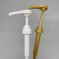 China 28 400 10ML PP PE Plastic Syrup Pump Dispenser Chocolate Sauce Jam Milk for sale