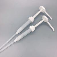 China Round Head Plastic Syrup Pump 10ml Honey Dispenser Pump for sale