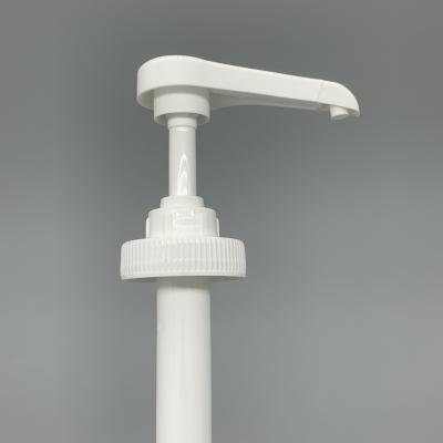 China 38 400 Syrup Bottle Plastic Pump For Food Screw Type for sale