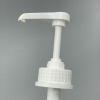 China Food Safe Plastic White 43mm Bottle Pump Dispenser For Syrup for sale