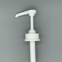 China Food Safe Plastic White 43mm Bottle Pump Dispenser For Syrup for sale