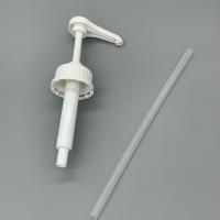 China Food Safe Plastic White 43mm Bottle Pump Dispenser For Syrup for sale